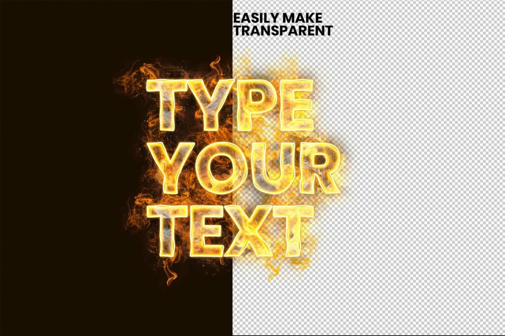 Fire Text Effect Photoshop Action - MasterBundles