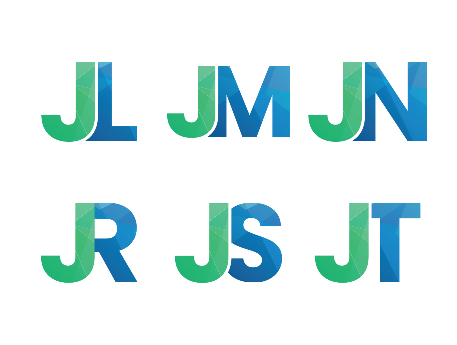 26 JA to JZ Alphabet Monograms - MasterBundles