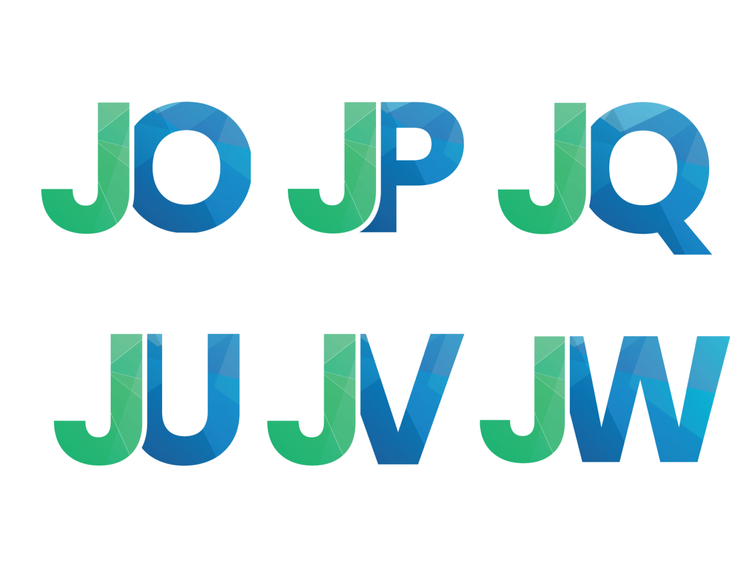 26 JA to JZ Alphabet Monograms - MasterBundles