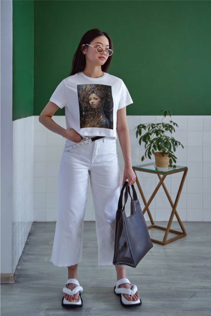 Cyborg Girl for T-shirts, Arts and Mobile back cover. - MasterBundles