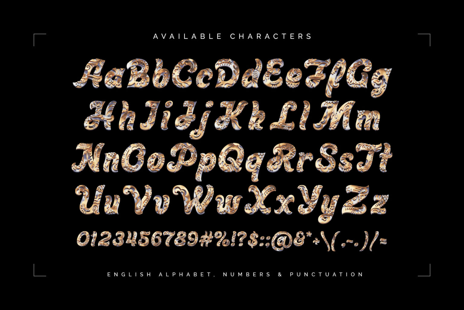 Jewel Gift — Color Bitmap Font - MasterBundles