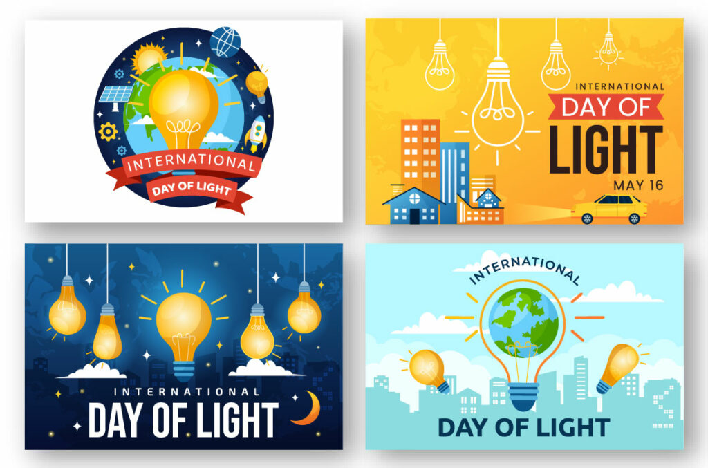 13 International Day of Light Illustration - MasterBundles