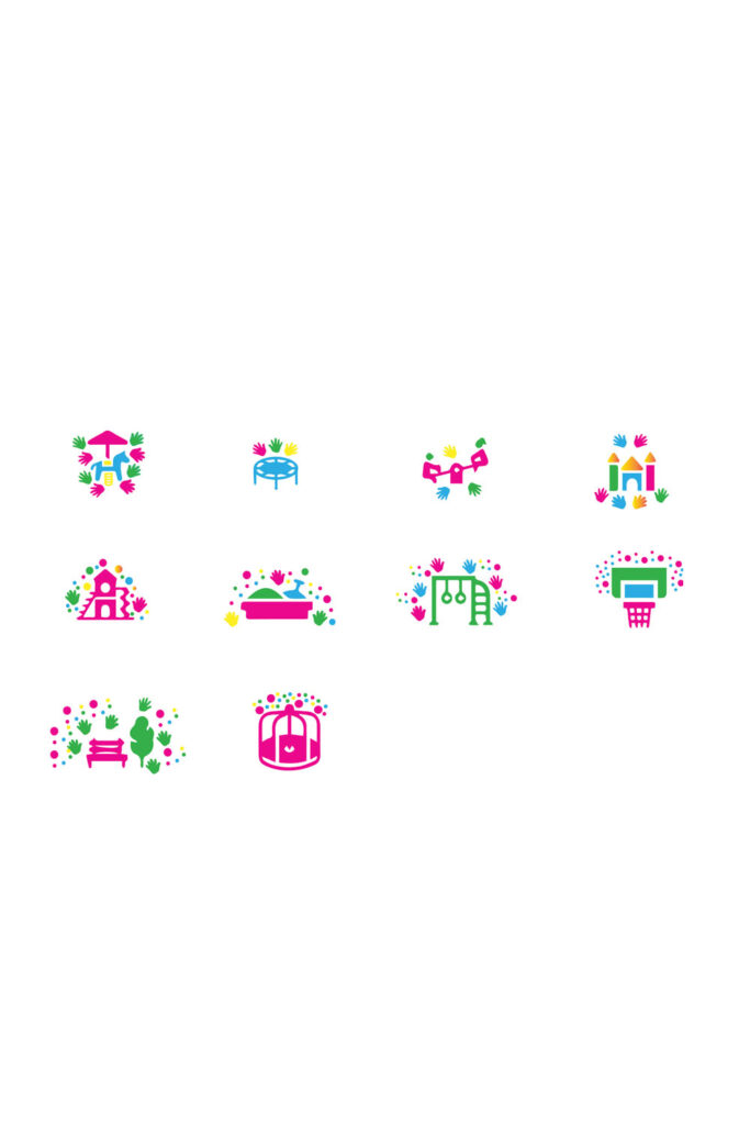 children's logo with cheerful colors - MasterBundles