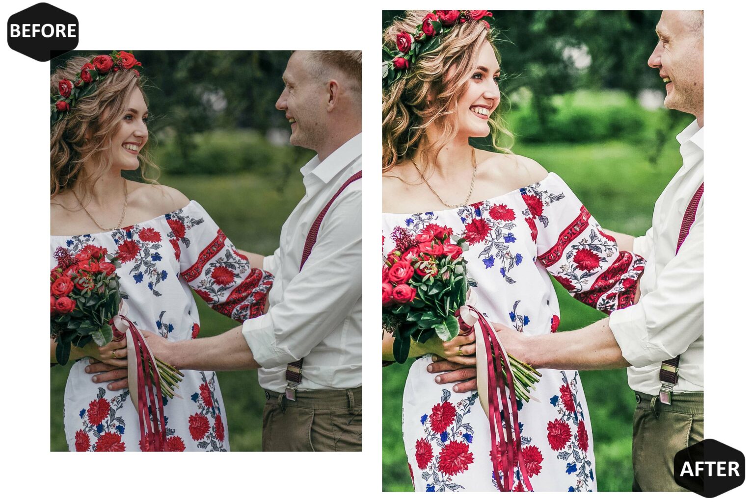 12 Colorful Wedding Lightroom Presets, Bright Mobile Preset, Vibrant ...