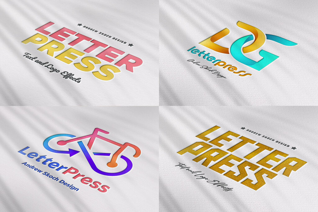 Letter Press Text & Logo Effect - MasterBundles