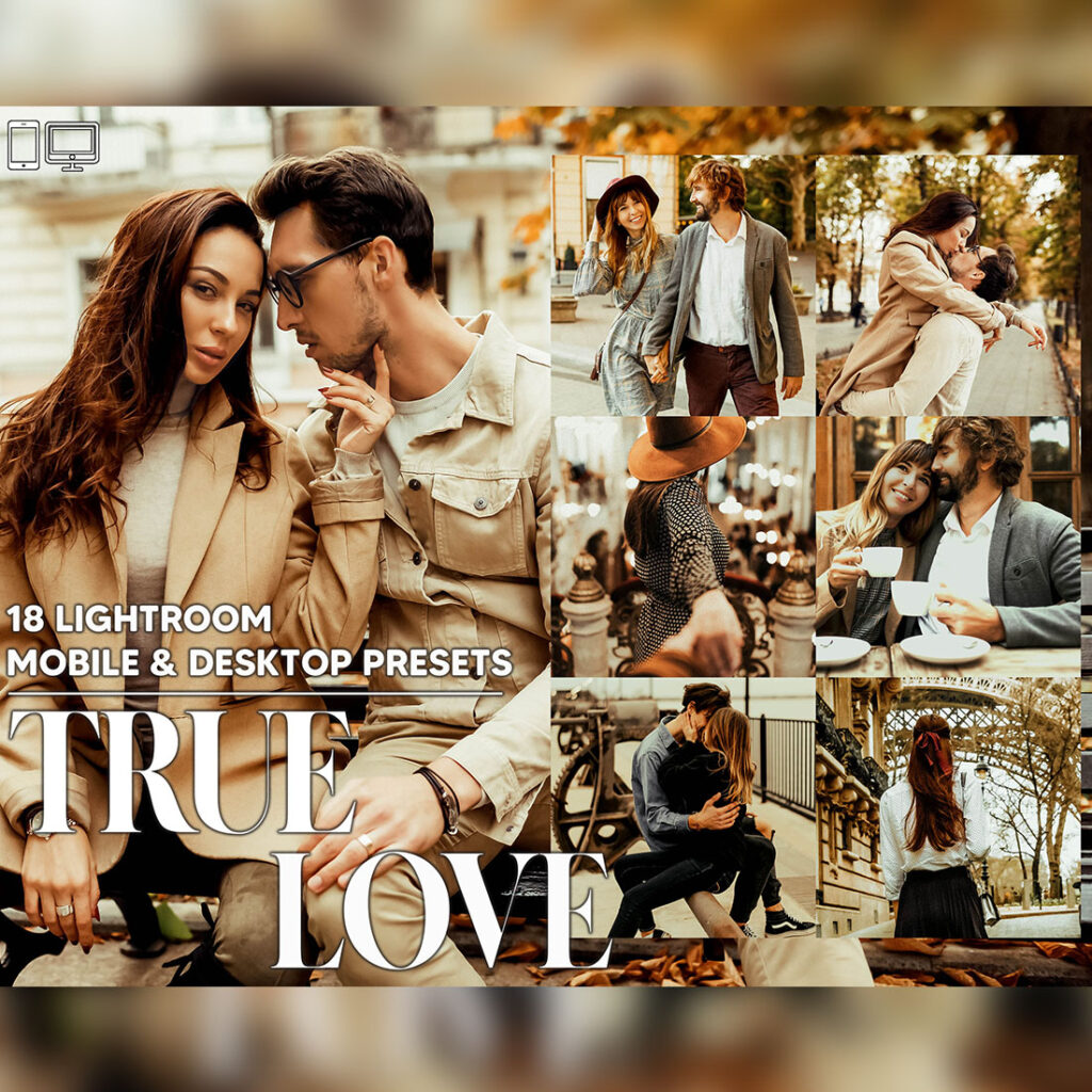 18 True Love Lightroom Presets, Romance Mobile Preset, Warm Desktop LR ...