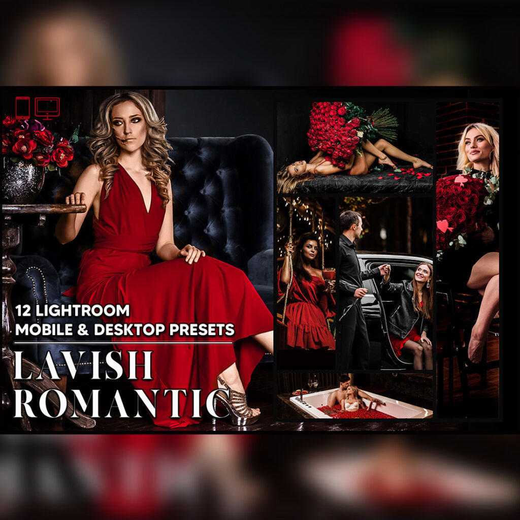 12 Lavish Romantic Lightroom Presets, Valentine Mobile Preset, Couple ...