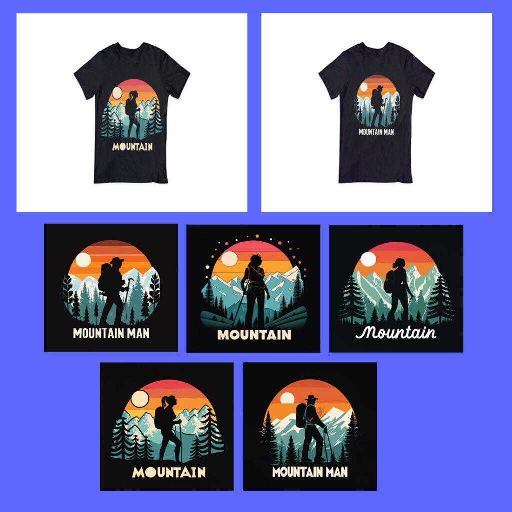 Adventure Outdoor Mountain T-Shirt Design Template - MasterBundles
