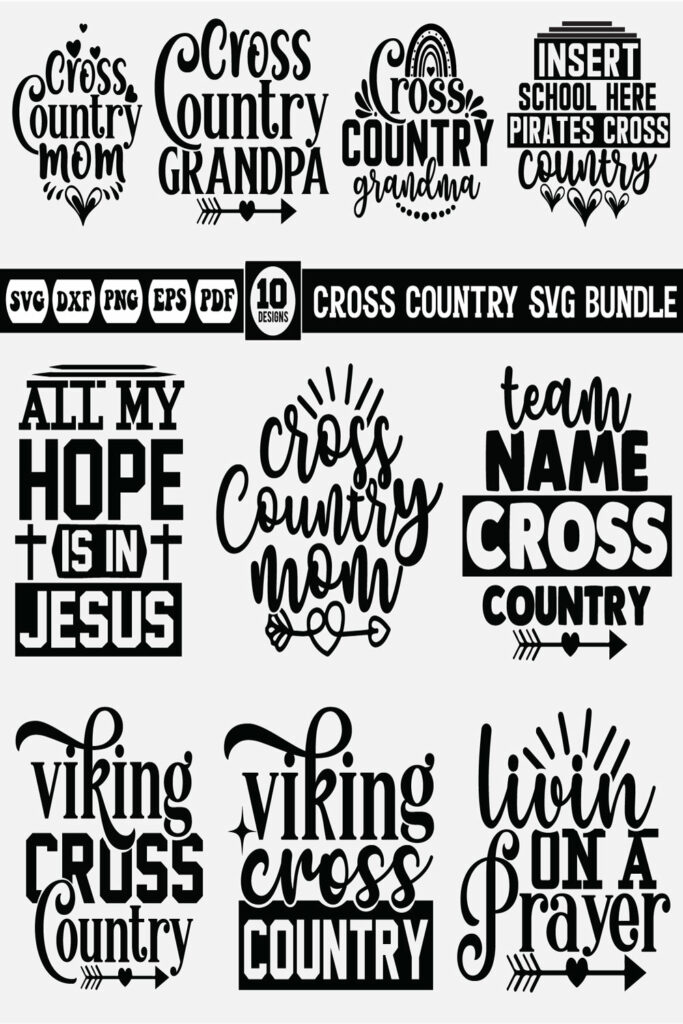 cross country Svg bundle - MasterBundles