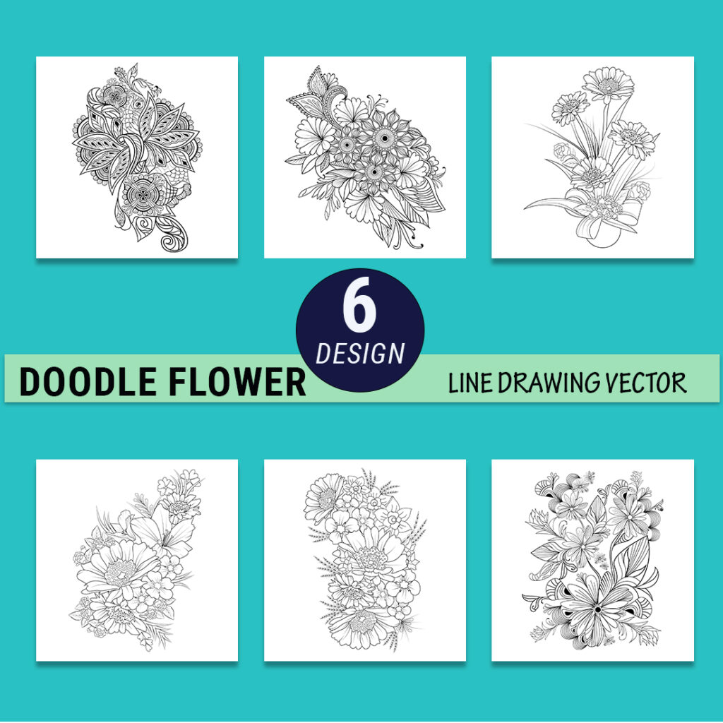 zentangle art tattoos, easy flower doodle illustration, doodle flower ...