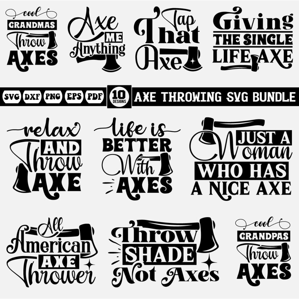 Axe Throwing svg bundle - MasterBundles
