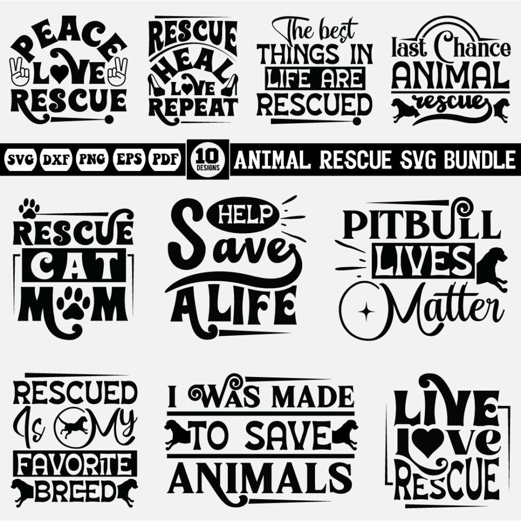 Animal Rescue Svg Bundle - MasterBundles
