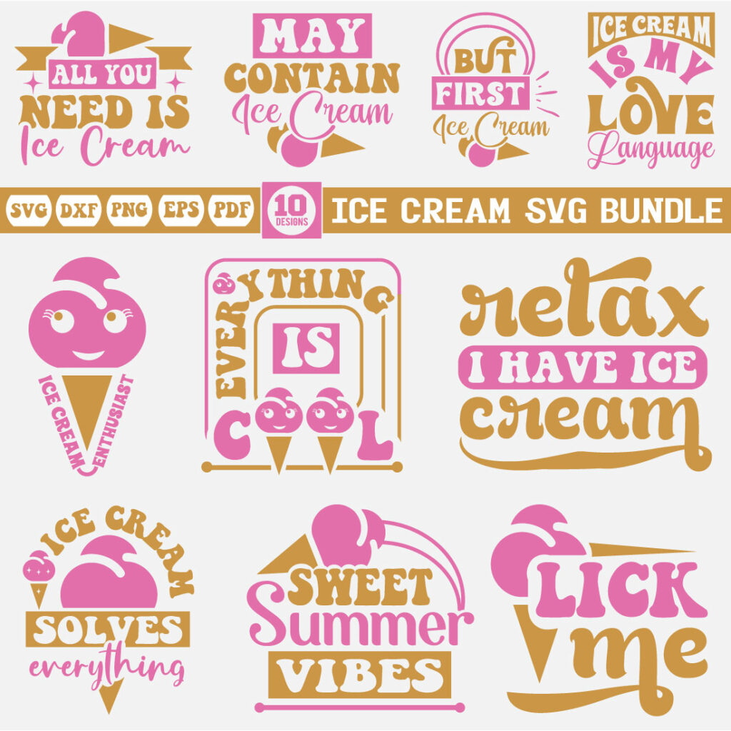 ice cream svg bundle - MasterBundles