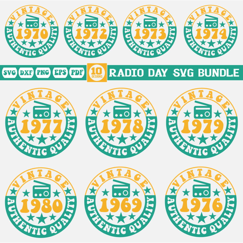 Radio Day Svg bundle vol-1 - MasterBundles