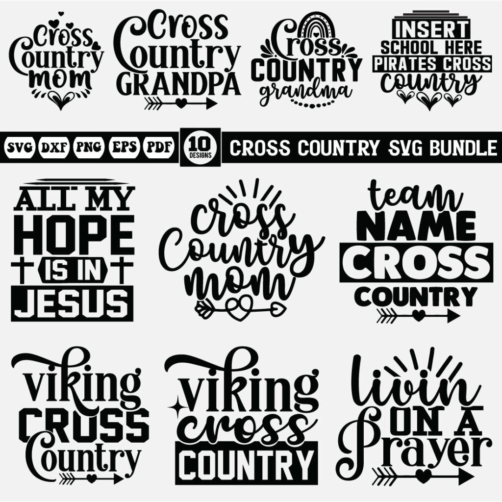 cross country Svg bundle - MasterBundles