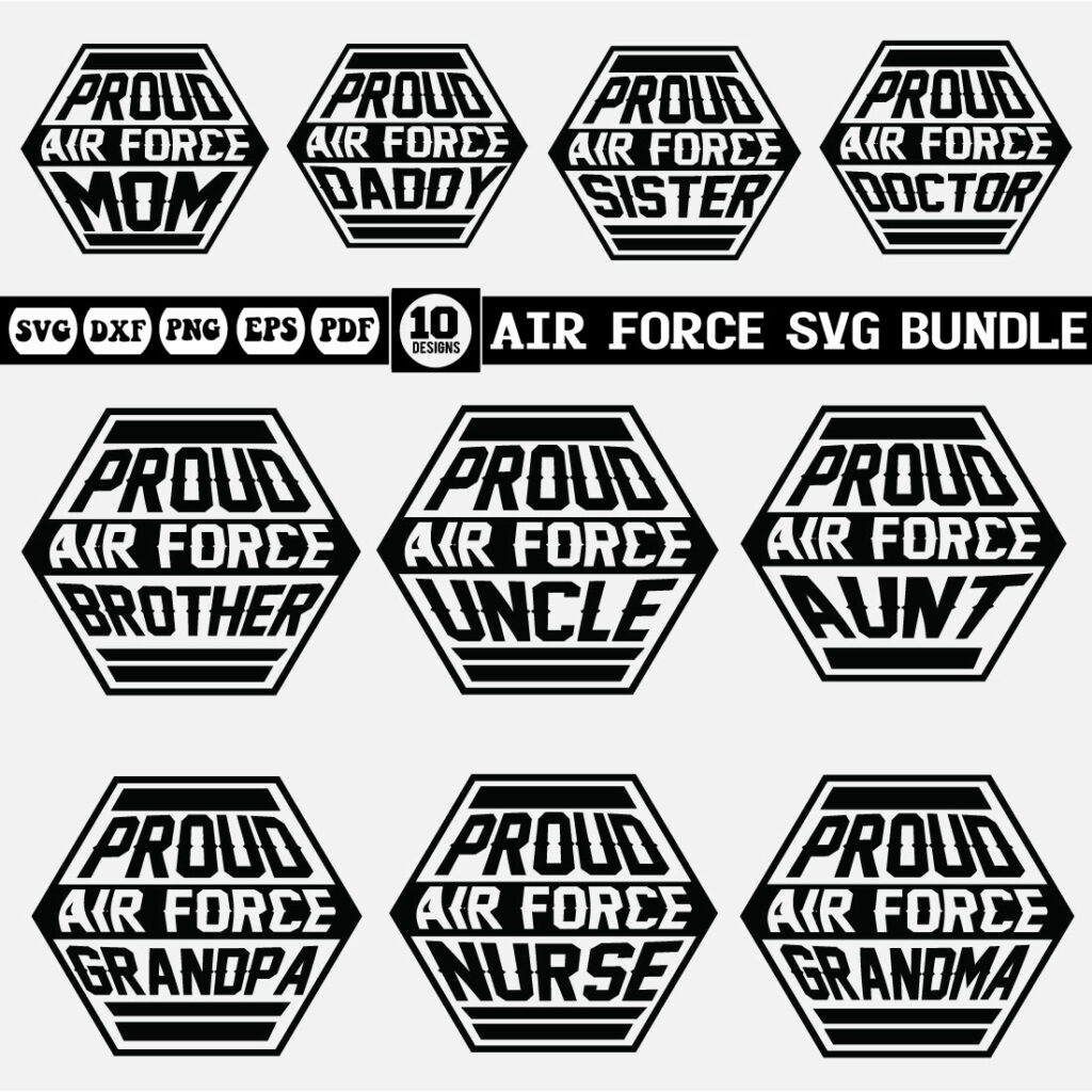 air force Svg bundle --4 - MasterBundles