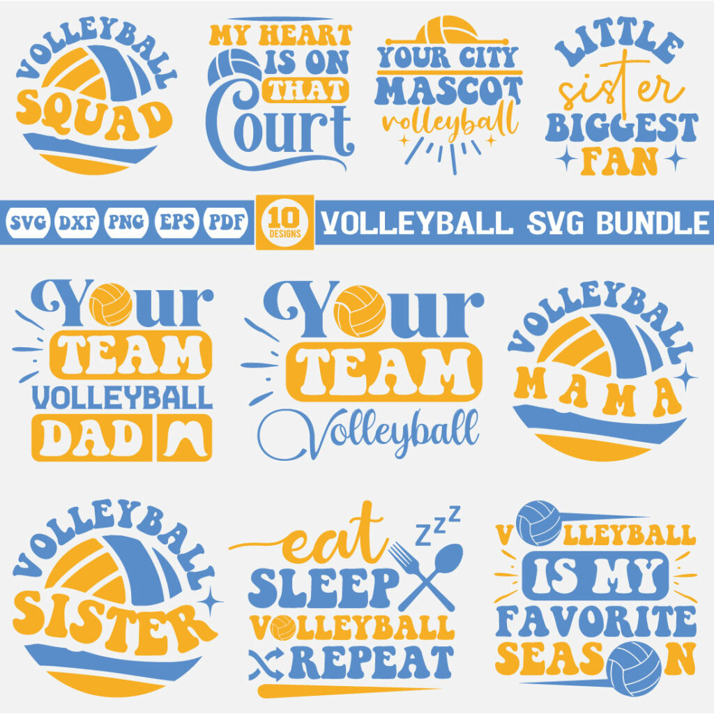 Volleyball svg bundle - MasterBundles