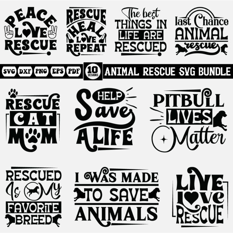 Animal Rescue Svg Bundle - MasterBundles