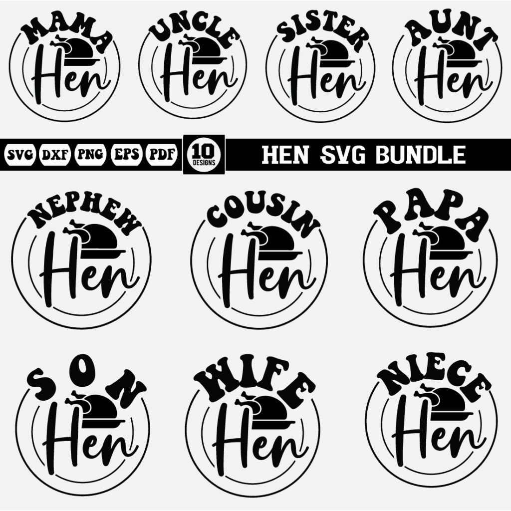 Hen Svg Bundle - MasterBundles