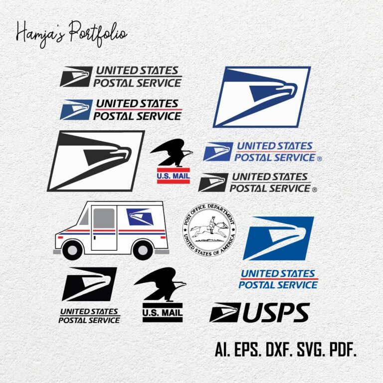 Mail Truck SVG, USPS, US Mail Vector. Logo bundle.USPS Logo bundle ...