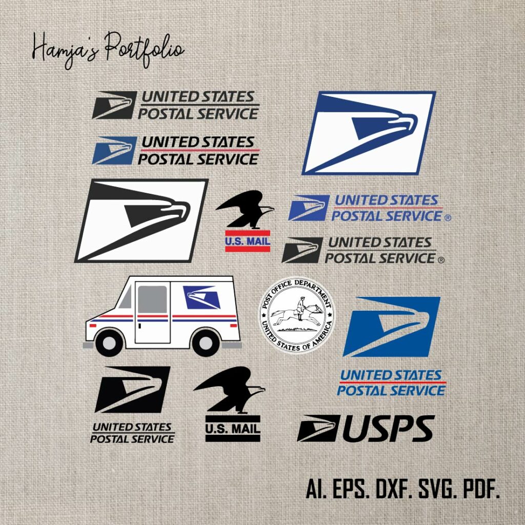 Mail Truck SVG, USPS, US Mail Vector. Logo bundle.USPS Logo bundle ...