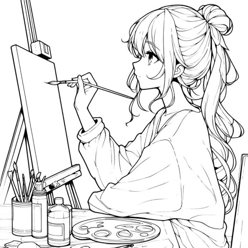 Anime Artistry Collection: 20 Exquisite Digital Coloring Pages ...