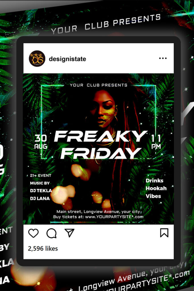 Night Club - Social Media PSD Template - MasterBundles