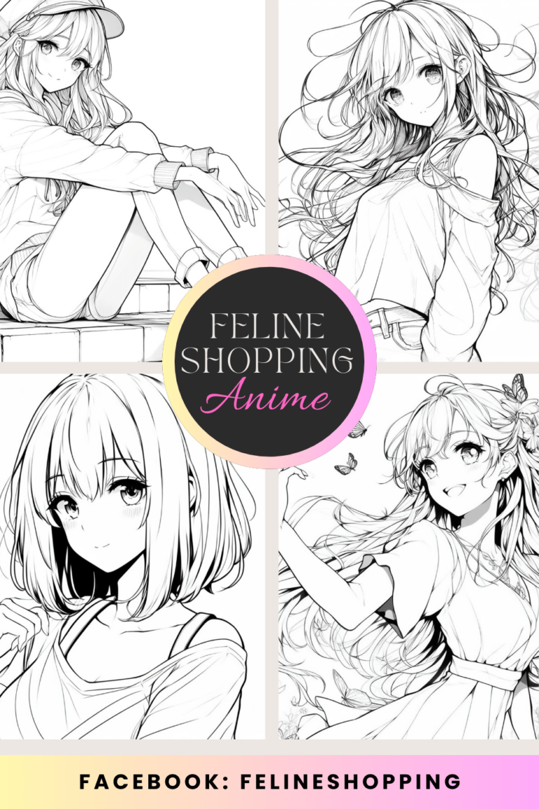 12 High Quality Anime Coloring Book Pages for just 8$ - MasterBundles