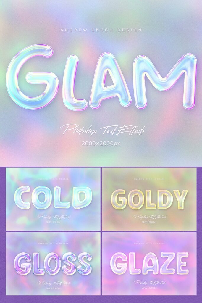 Glossy Text Effects - MasterBundles