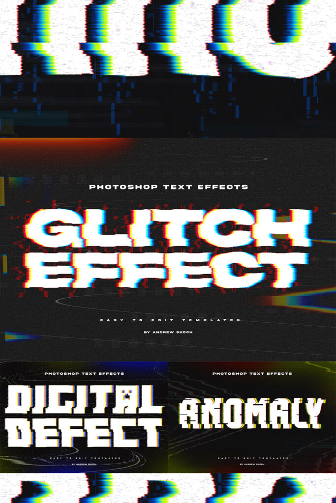 Glitch Text or Logo Effects - MasterBundles