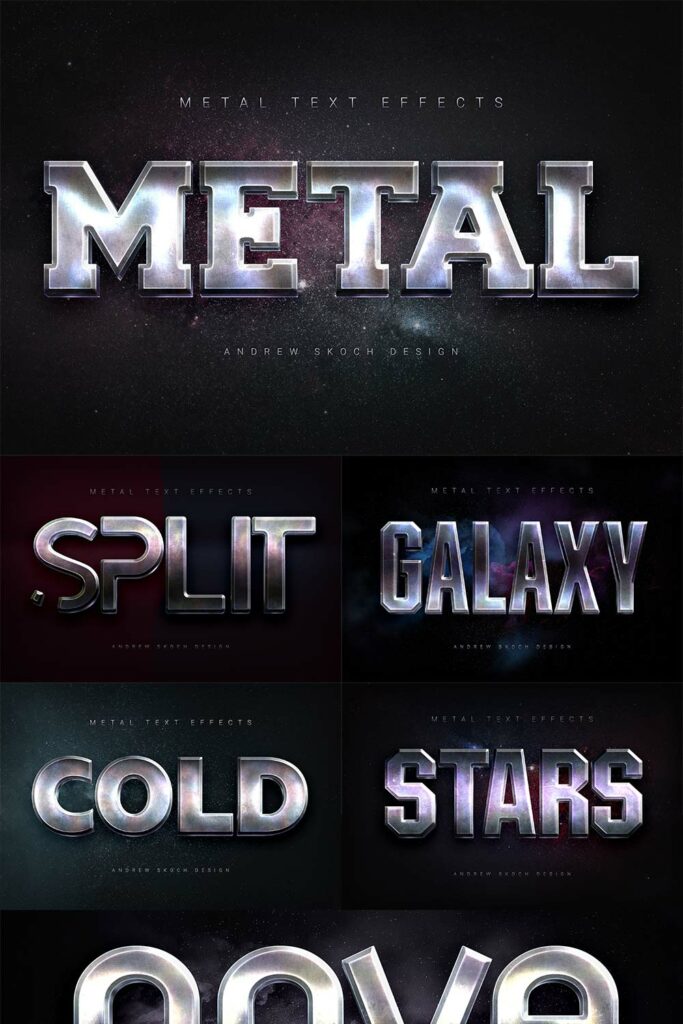 Metal Text Effects - MasterBundles