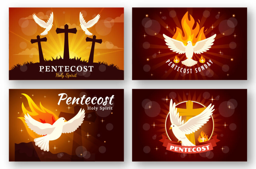 12 Pentecost Illustration - MasterBundles