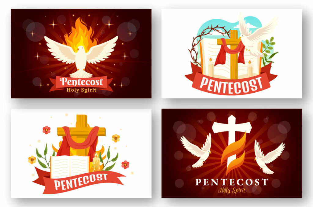 12 Pentecost Illustration - MasterBundles