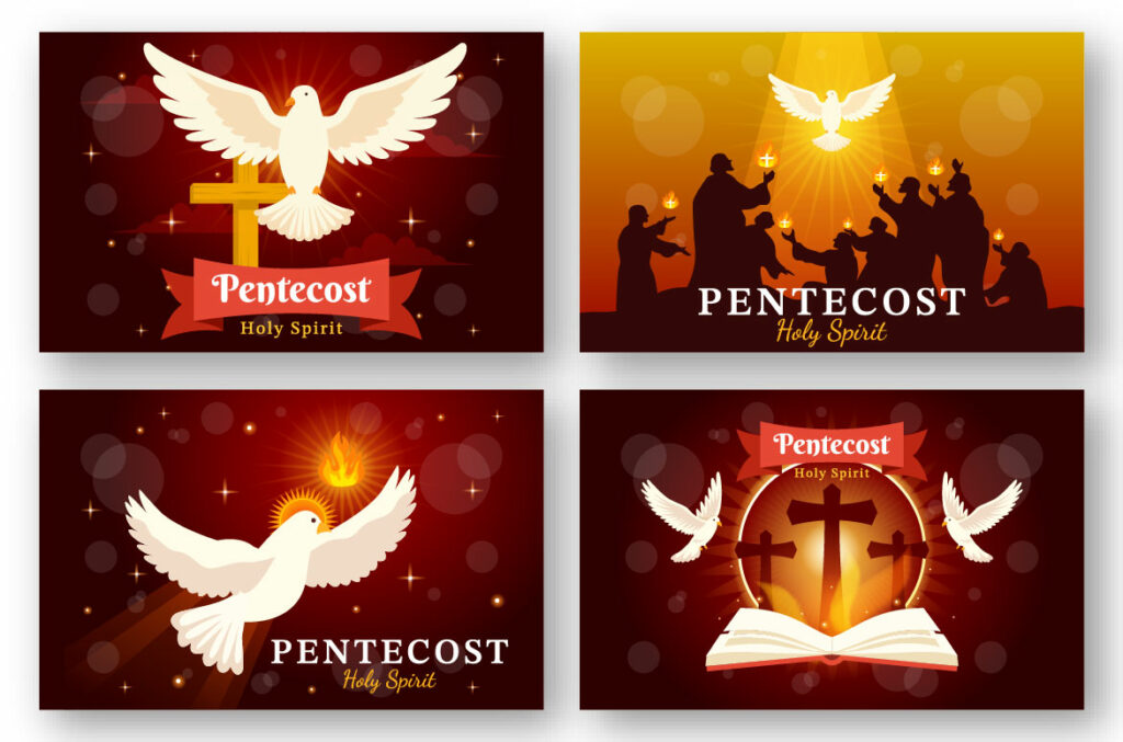 12 Pentecost Illustration - MasterBundles