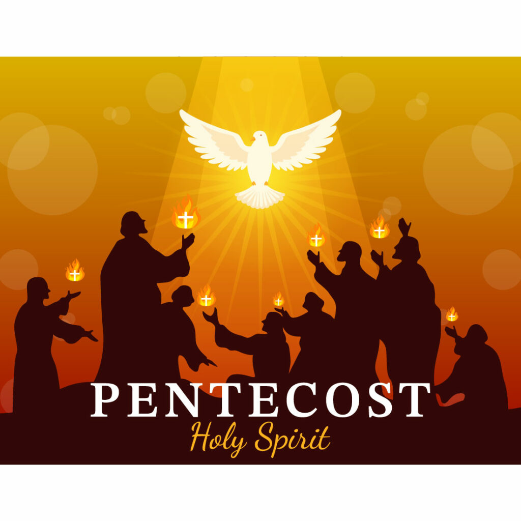 12 Pentecost Illustration - MasterBundles