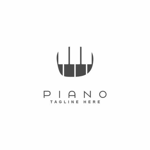 Modern Abstract Piano Logo - MasterBundles