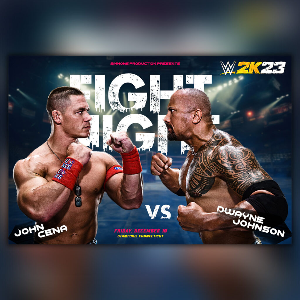 WWE Wrestling Poster Template - MasterBundles