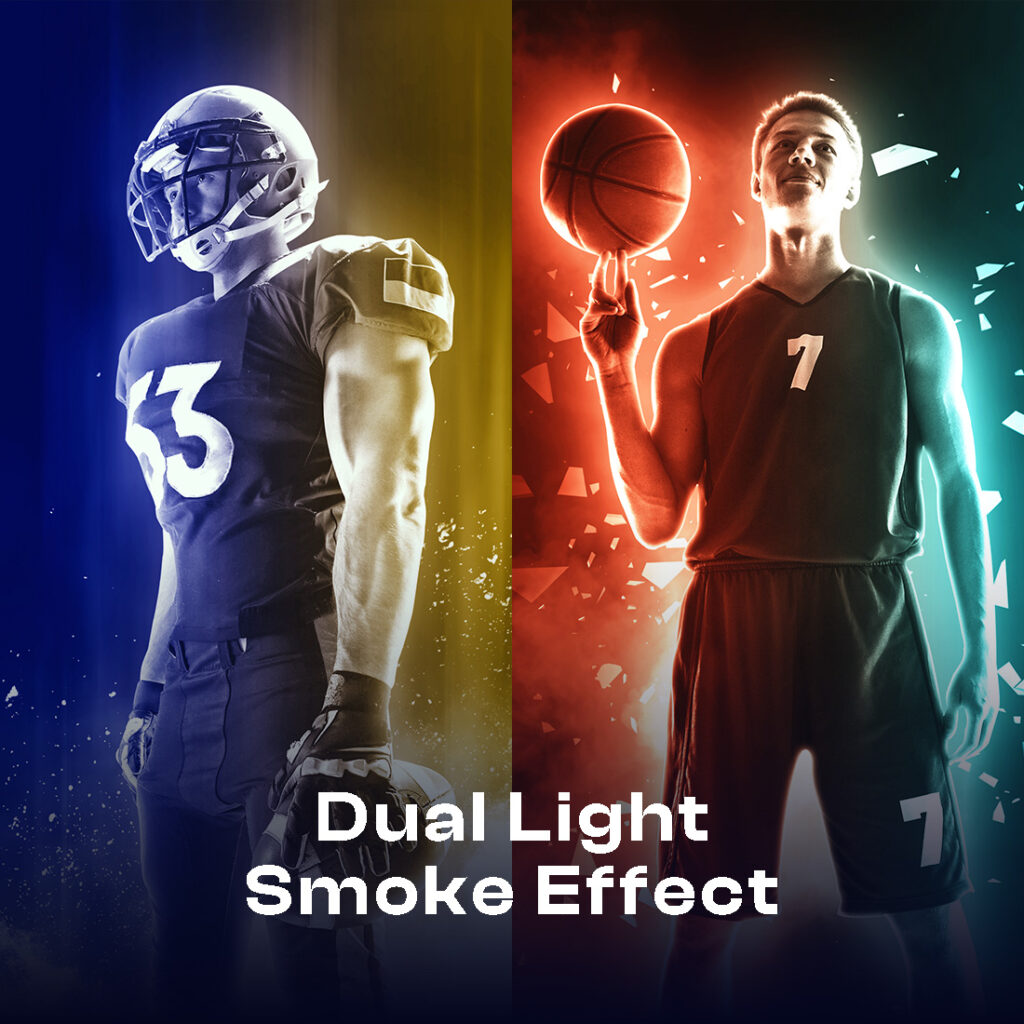 Dual light & smoke photo effects - MasterBundles