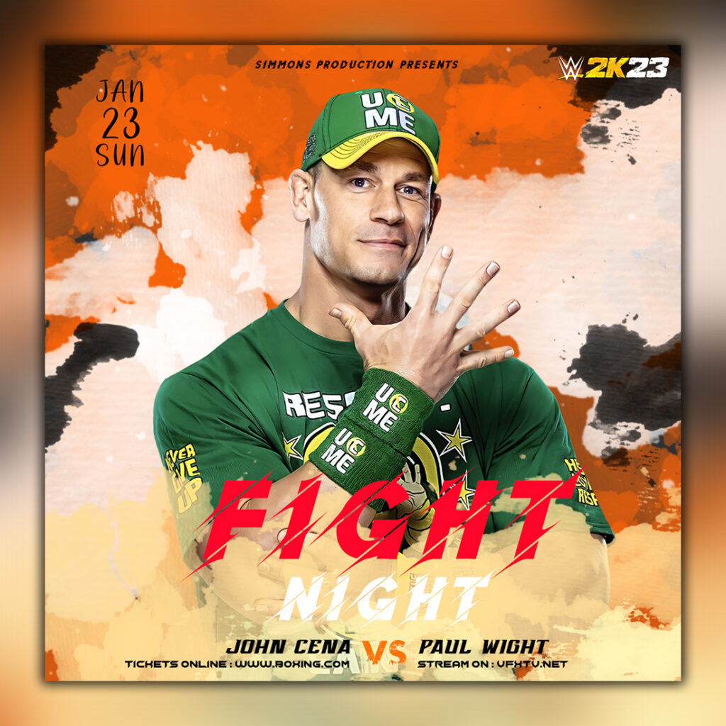 WWE Wrestling Poster Template - MasterBundles