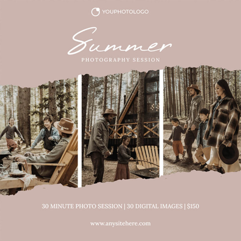 Family Summer Mini Session Template - MasterBundles