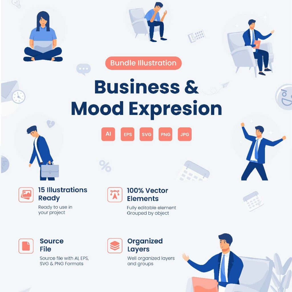 Business & Mood Expression - MasterBundles