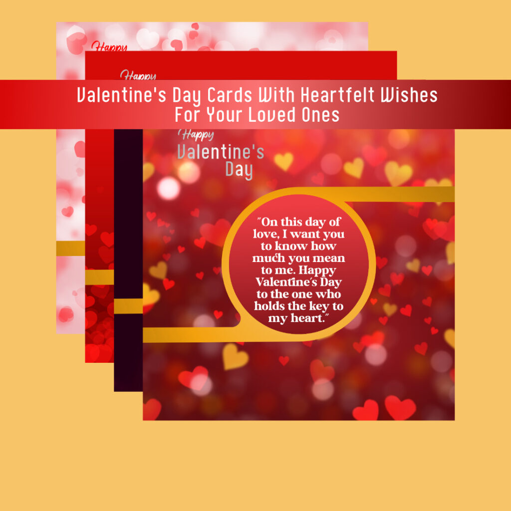 4 Beautifully Designed Vector Valentine’s Day Cards with Heartfelt ...