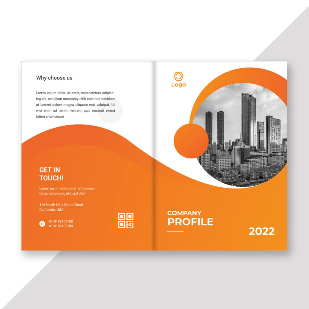 Professional company profile template design - MasterBundles