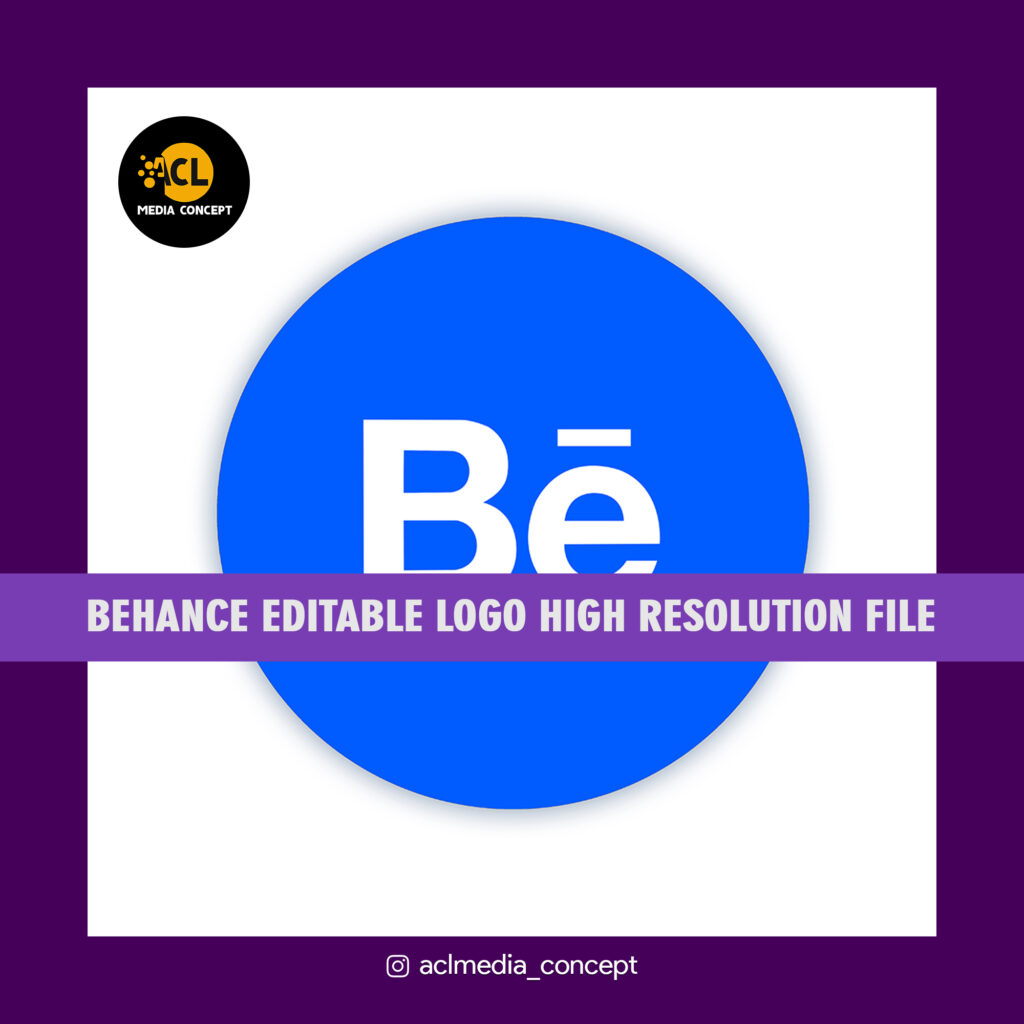 Behance Logo File PSD - MasterBundles