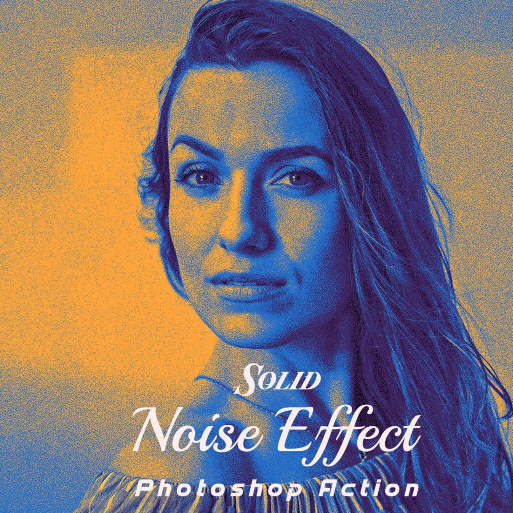 Solid Noise Effect Photoshop Action - MasterBundles