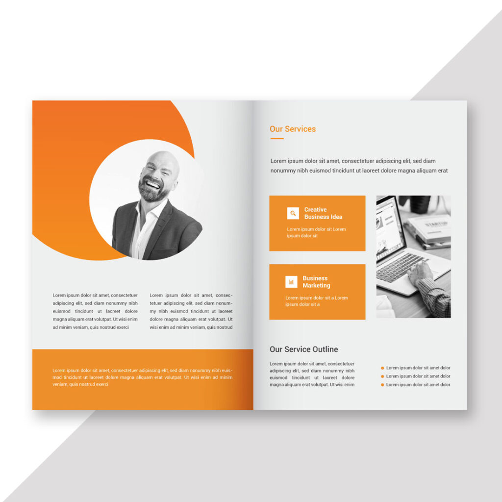 Professional company profile template design - MasterBundles