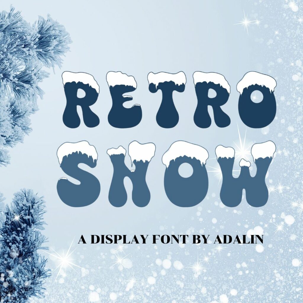 Retro Snow - Display Font - MasterBundles Retro Snow - Display Font - MasterBundles