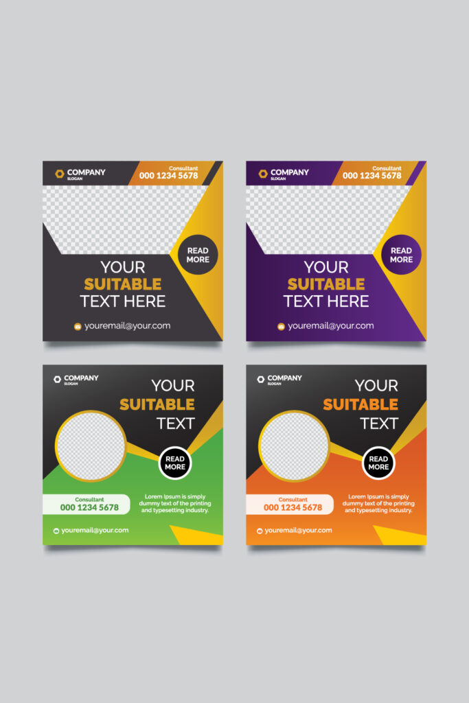 Online Post Template Design - MasterBundles