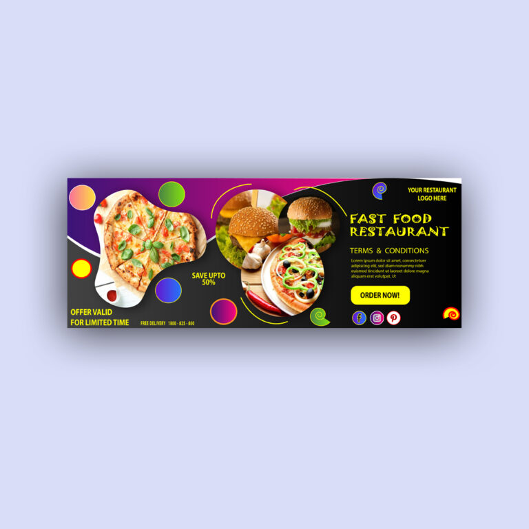 Web Banner – Restaurant Fast Food Design Template - MasterBundles