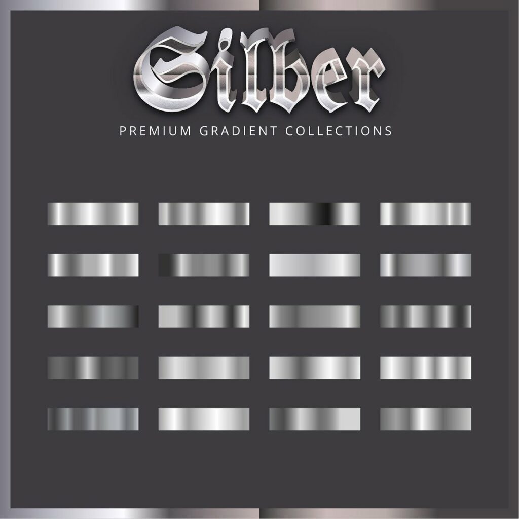 Vector Editable Silver Gradient - MasterBundles
